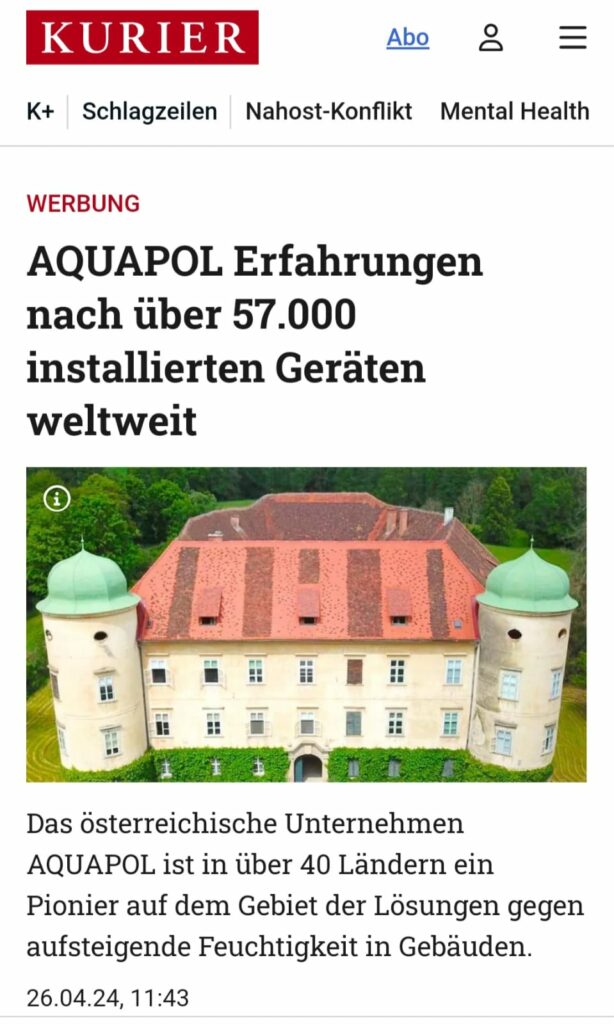 Achtung | Aquapol | "EXM Technologies GmbH." | Frau Mag. (FH) Mohorn ...